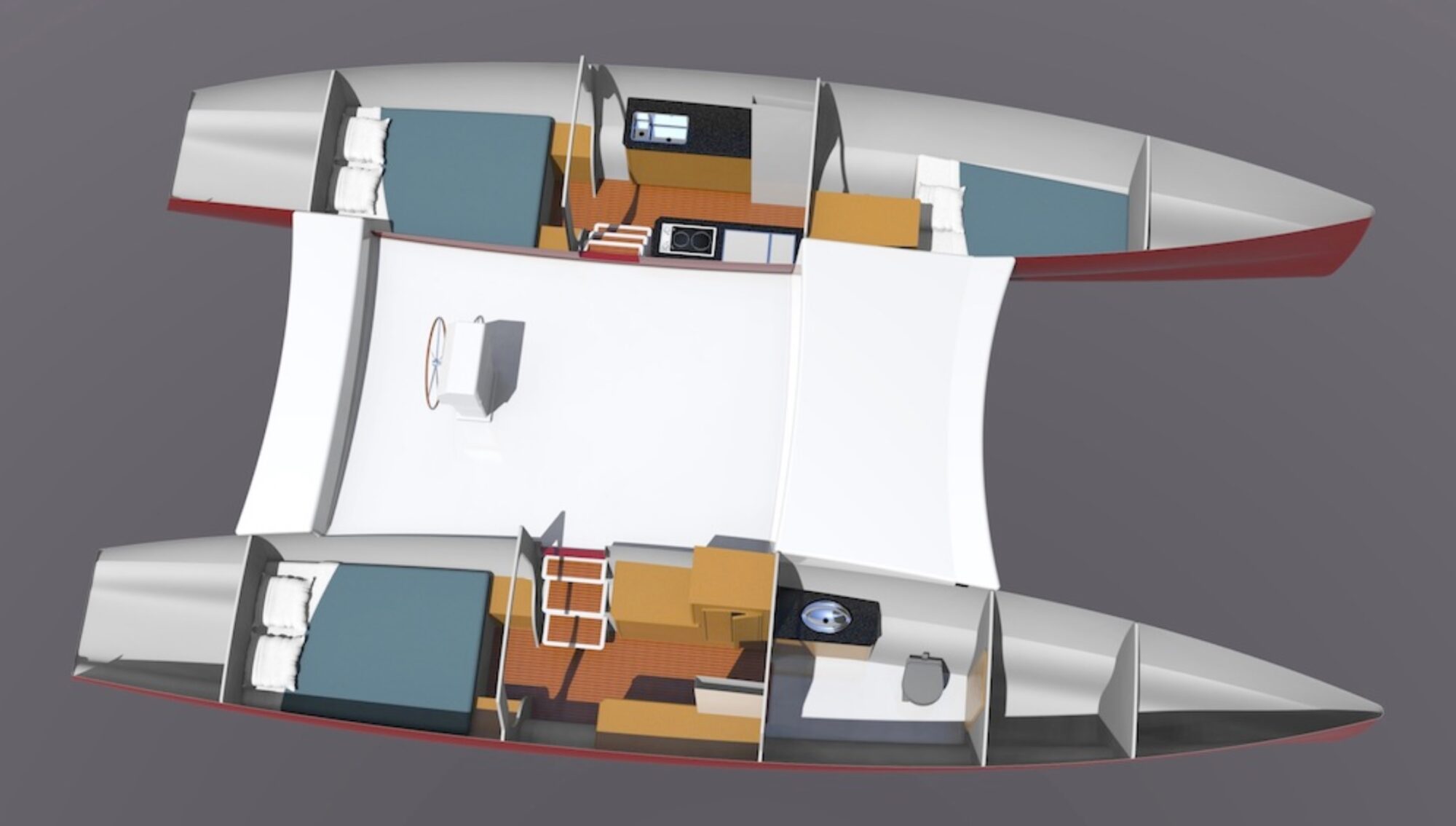 GS Catamaran - Customized MC 38 Catamarans American-Made